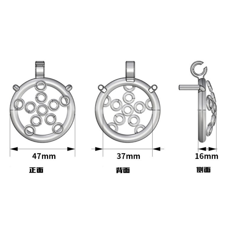 Flat Chastity Cage Mesh Male Small Xvortex - Chastity Cage
