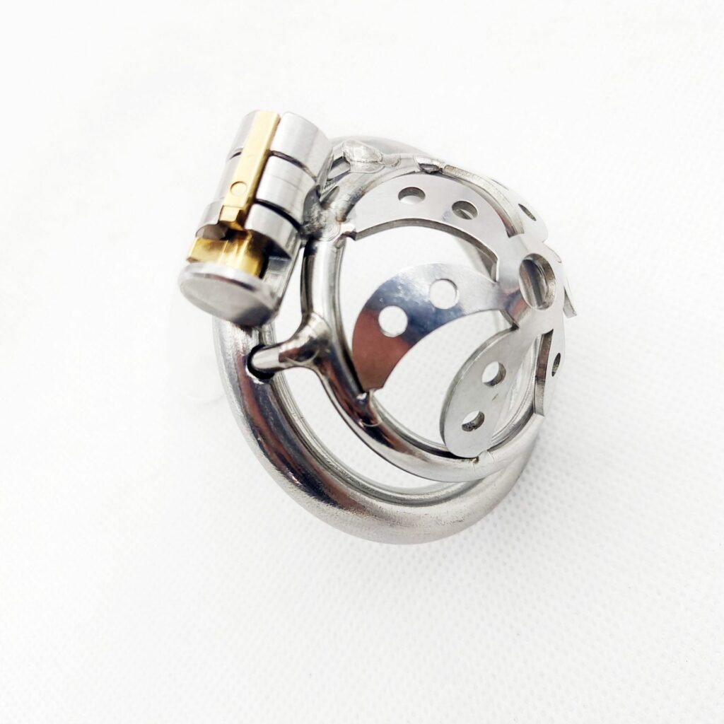 Flat Small Chastity Cage Stainless Q3 - Chastity Cage