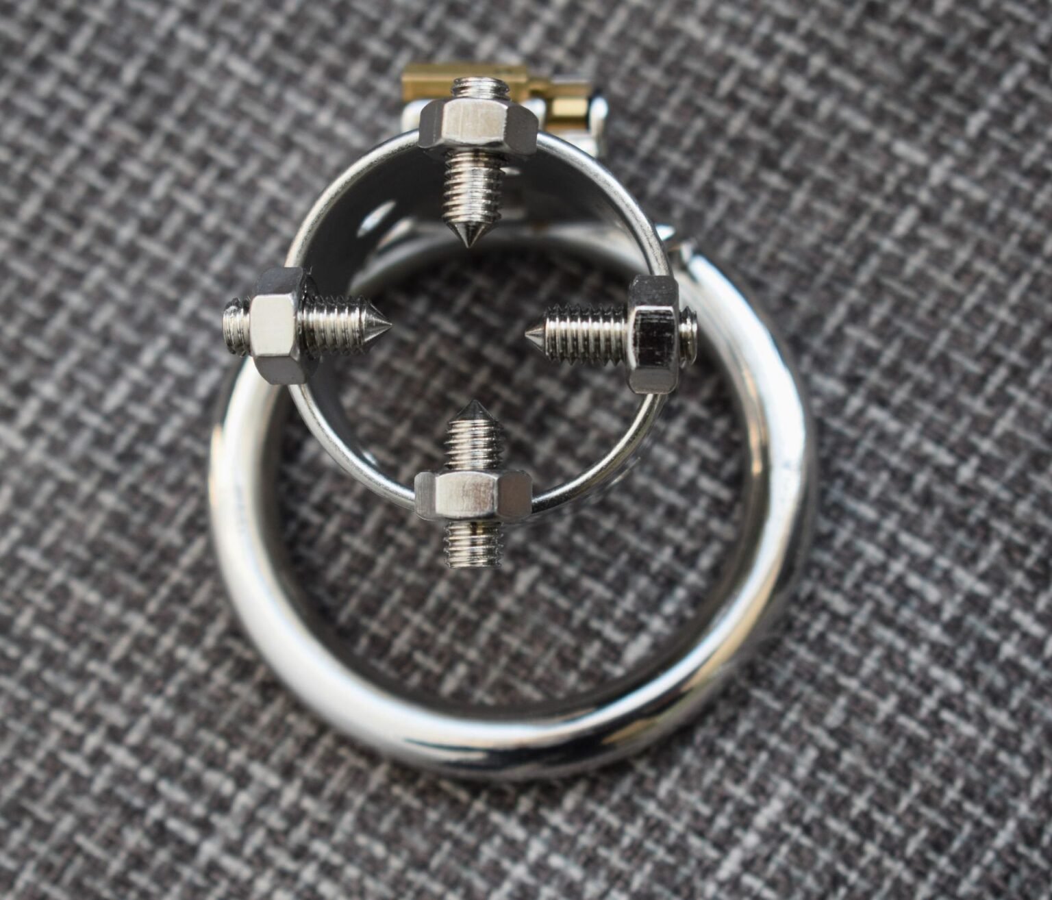 Spiked Metal Small Chastity Cage Male D5 - Chastity Cage