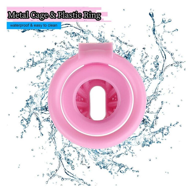 Pink Cock Cage Micro Sissy Resin Mesh - Chastity Cage