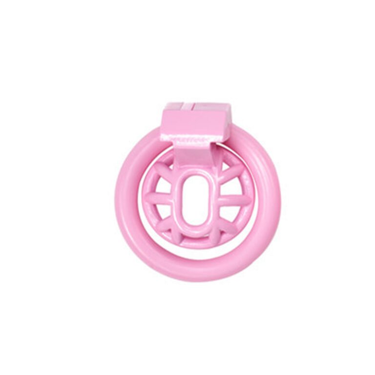 Inverted Cock Cage Small Sissy Pink Resin - Chastity Cage