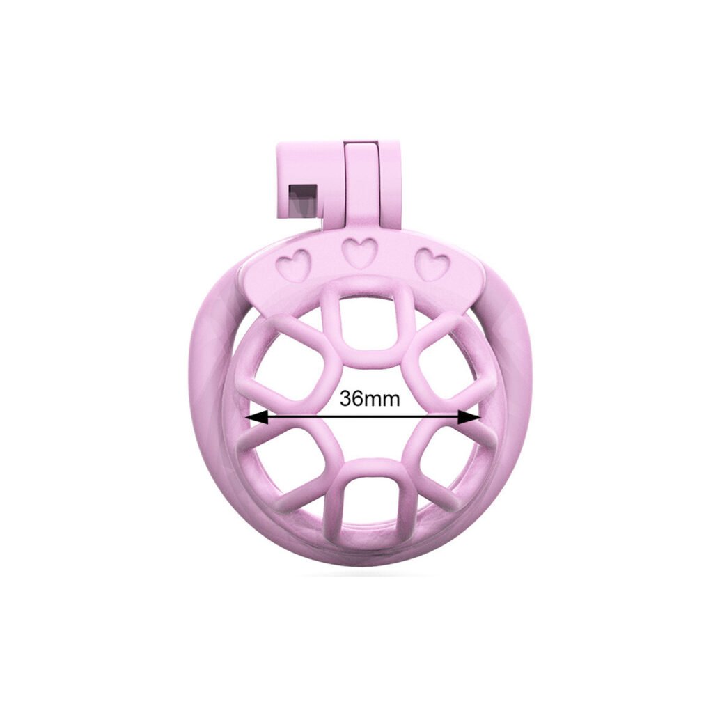 Pink Chastity Cage Sissy Small Resin Ae1 - Chastity Cage