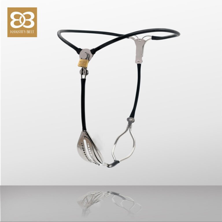 Female Chastity Belt Black Metal Grs - Chastity Cage