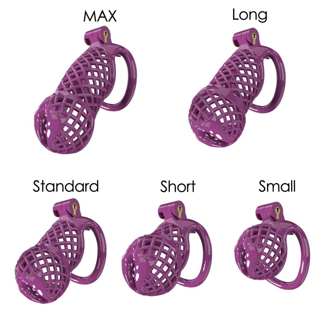 3D Printing Cock Cage Male Resin Purple - Chastity Cage