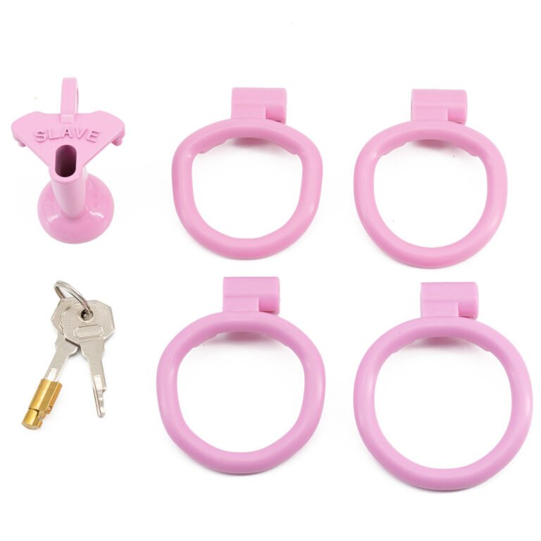 Inverted Chastity Cage Pink Sissy Micro Resin - Chastity Cage