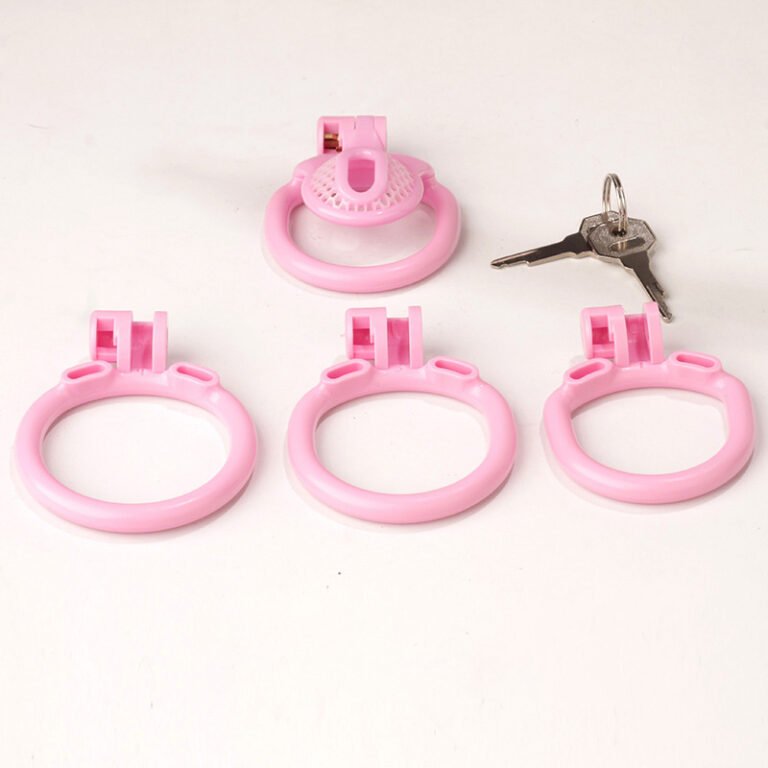 Sissy Chastity Cage Inverted Resin Pink Chastity Cage 6265