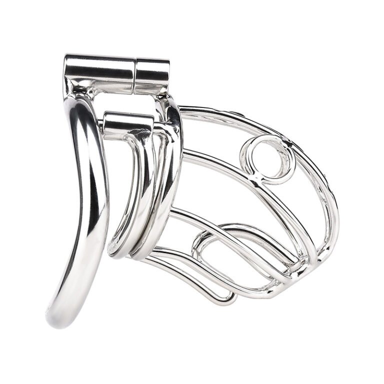 Chastity Piercing Cage Metal Belt Male Chastity Cage
