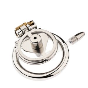Flat Chastity Cage Metal Love - Chastity Cage